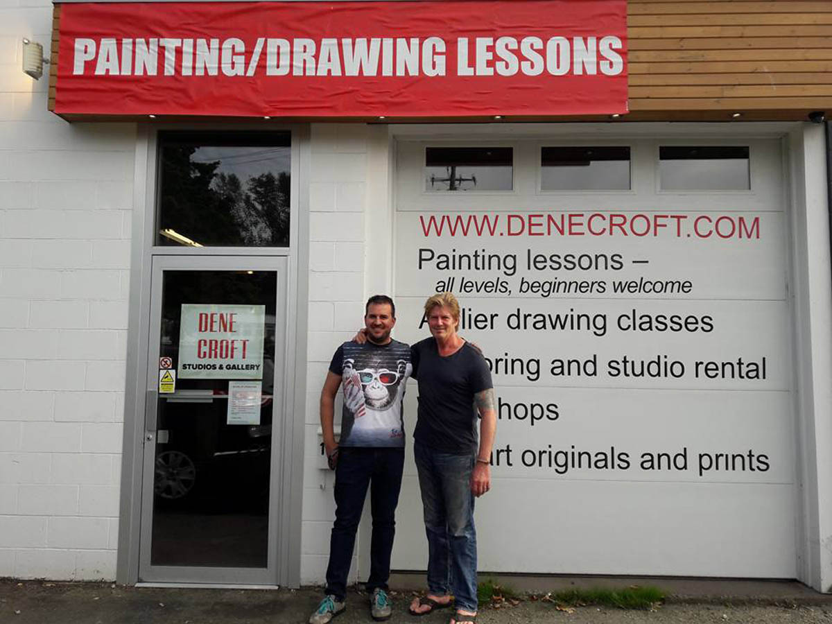August 2017 - Watercolor Workshop at Dene Croft Studio - Watercolors